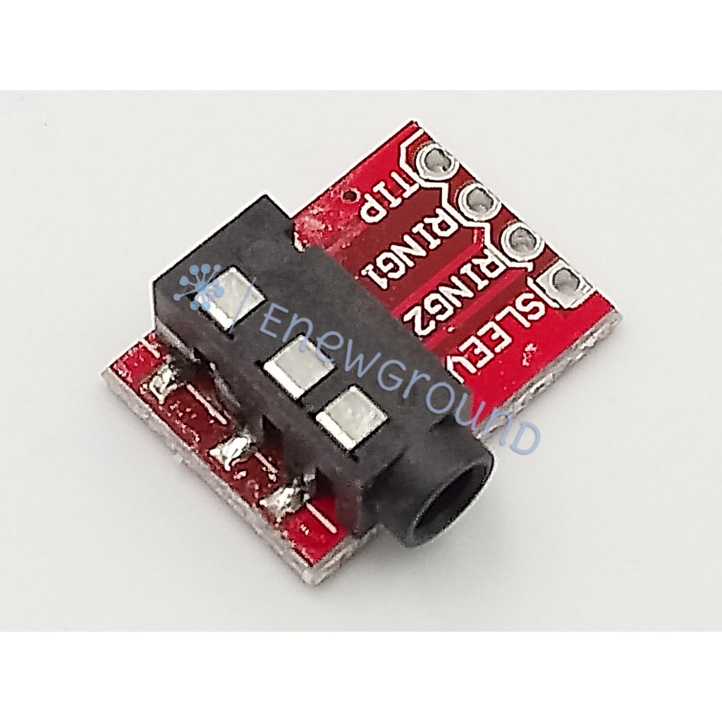 Breakout board (CJMCU-TRRS, 3.5 mm audio jack to DIP, stereo, 4 pins ...