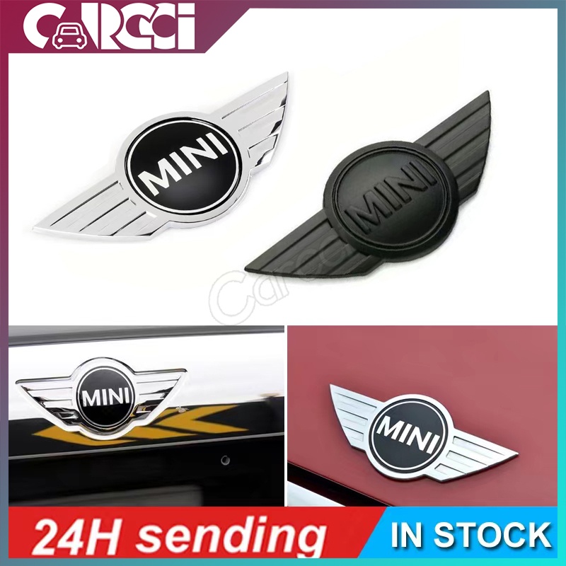 Metal 3D MINI Wings Logo Car Front Bonnet Trunk Emblem Badge Sticker ...