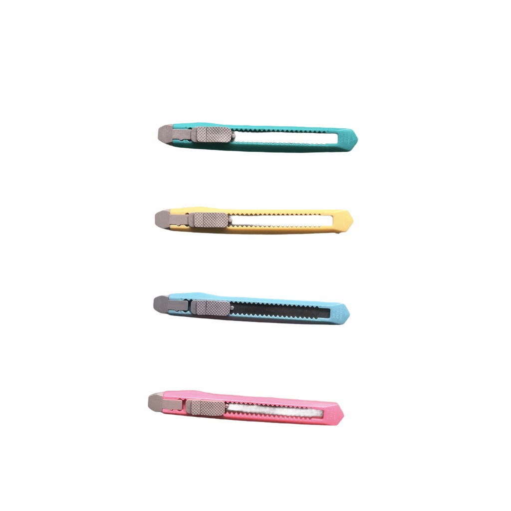 Retractable Colour Utility Pen Knife Cutter Paper Cutter (Pisau Tolak ...