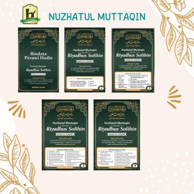 NUZHATUL MUTTAQIN : HURAIAN RIYADUS SOLIHIN - IMAM NAWAWI (BIODATA ...
