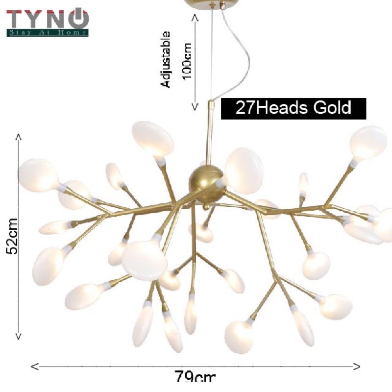(OUTSTOCK) Modern Fireflies LED Chandelier Lighting Living Room Dining ...