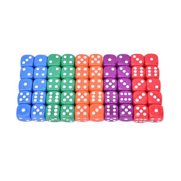 🔥Malaysia Ready Stock🔥1 Pack of 10pcs Acrylic Six Sided D6 Spot Dice ...