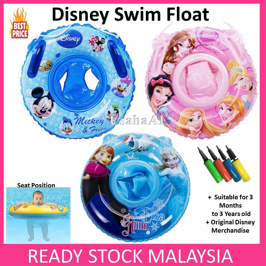 Disney Swim Float Baby Float Kids Swim Seat Neck Float Ring Baby Swim ...
