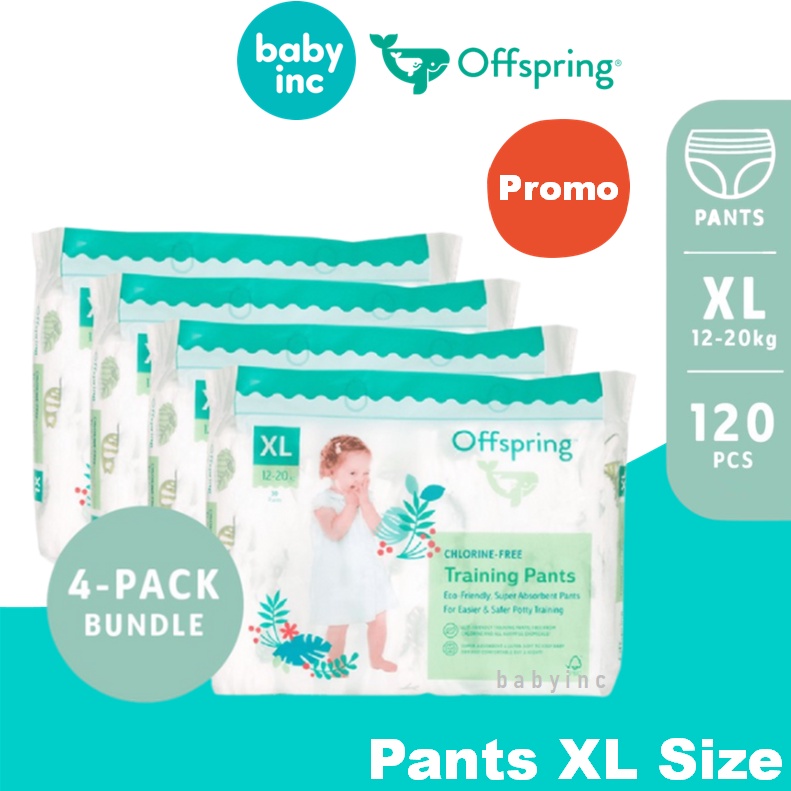 4 x Offspring Fashion Pants Diaper - XL (120 Pcs) | Shopee Malaysia
