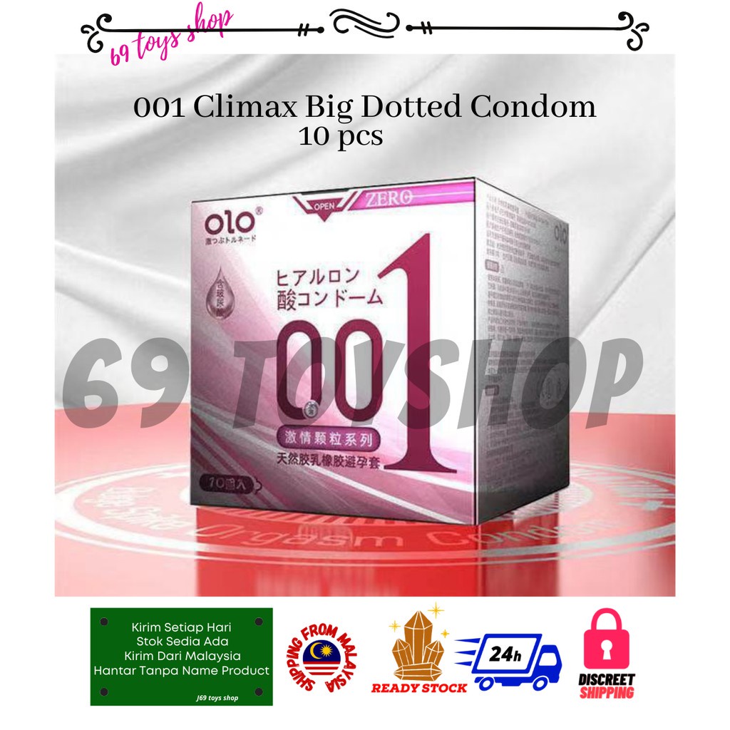 OLO 001 Condom Classic Ultra Thin Anatomic Long Lasting Dotted Hyaluronic Acid 10pcs/Box Kondom ...