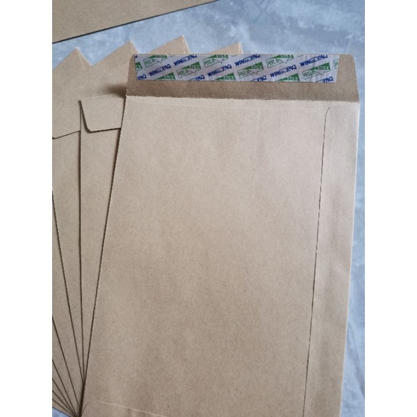 Q.SEAL MANILA ENVELOPE WINDOW BROWN / WHITE ( 10 Pcs ) | Shopee Malaysia