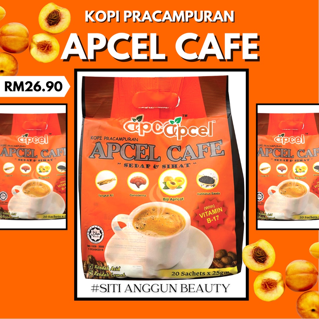 🔥ORIGINAL HQ🔥 APCEL CAFE / KOPI APCEL (20 SACHET) + FREE GIFT | Shopee ...