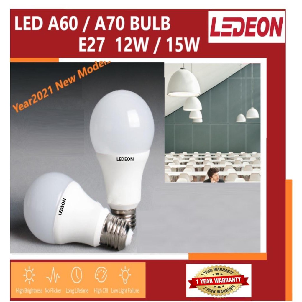 YETPlus LEDEON 12W/15W/32W/52W E27 LED Retroled Bulb (Daylight ...