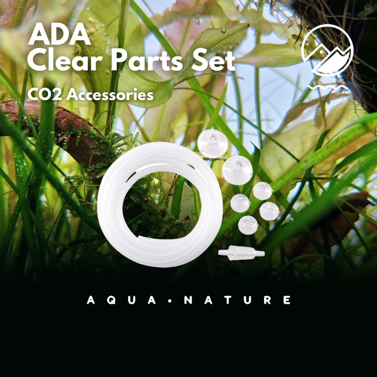 [Aqua Nature] ADA CO2 Hose Clear Parts Set (Silicone Tube/Check Valve ...
