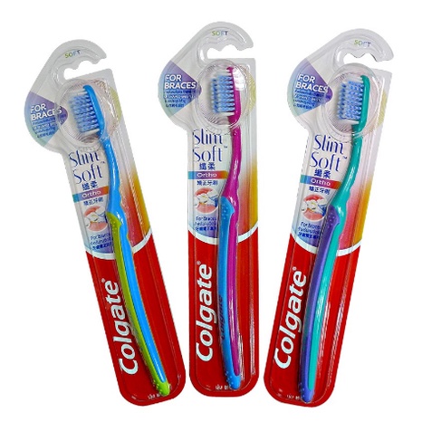 Colgate slimsoft Ortho Toothbrush(New Packaging) 超薄软 正畸牙刷 (新包装 ...