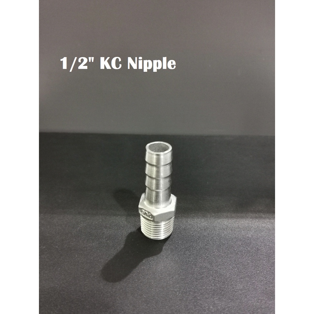 1/2" 3/4" 1" BSPT Stainless Steel SUS304 Tee Elbow Socket Nipple Bush Cap Plug Union Lock Nut ...