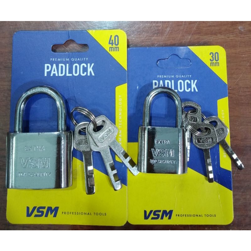 Vsm stainless steel padlock 30 MM / 40 MM | Shopee Malaysia