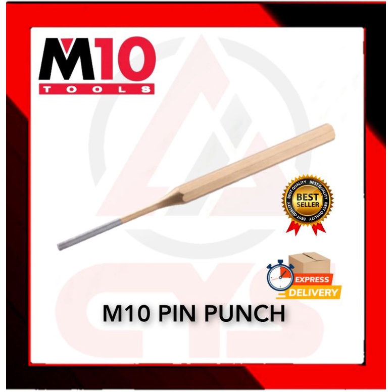[100% ORIGINAL] M10 PIN PUNCH (SIZE : 1.5MM - 10.0MM) 🇼🇸 MADE IN TAIWAN ...