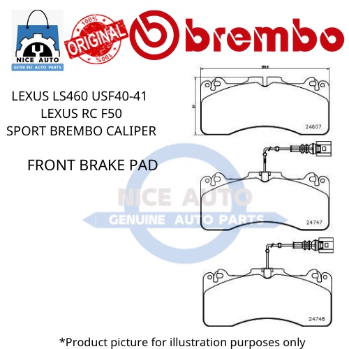 LEXUS LS460 USF40-41 / LEXUS RC F50 SPORT BREMBO CALIPER (FRONT) DISC ...