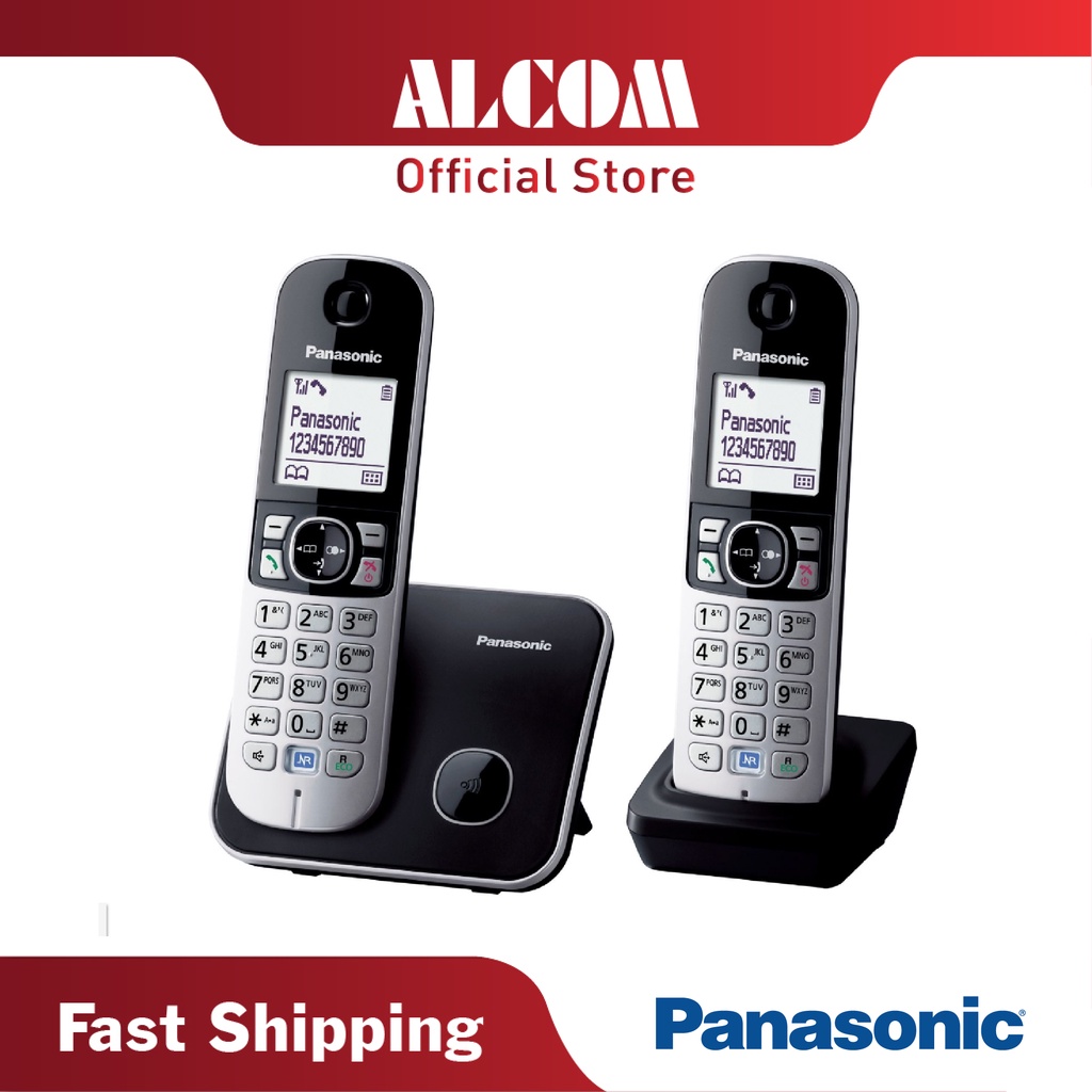 PANASONIC KX-TG6812 Cordless Phone TWIN Digital Cordless DECT Phone | Shopee Malaysia