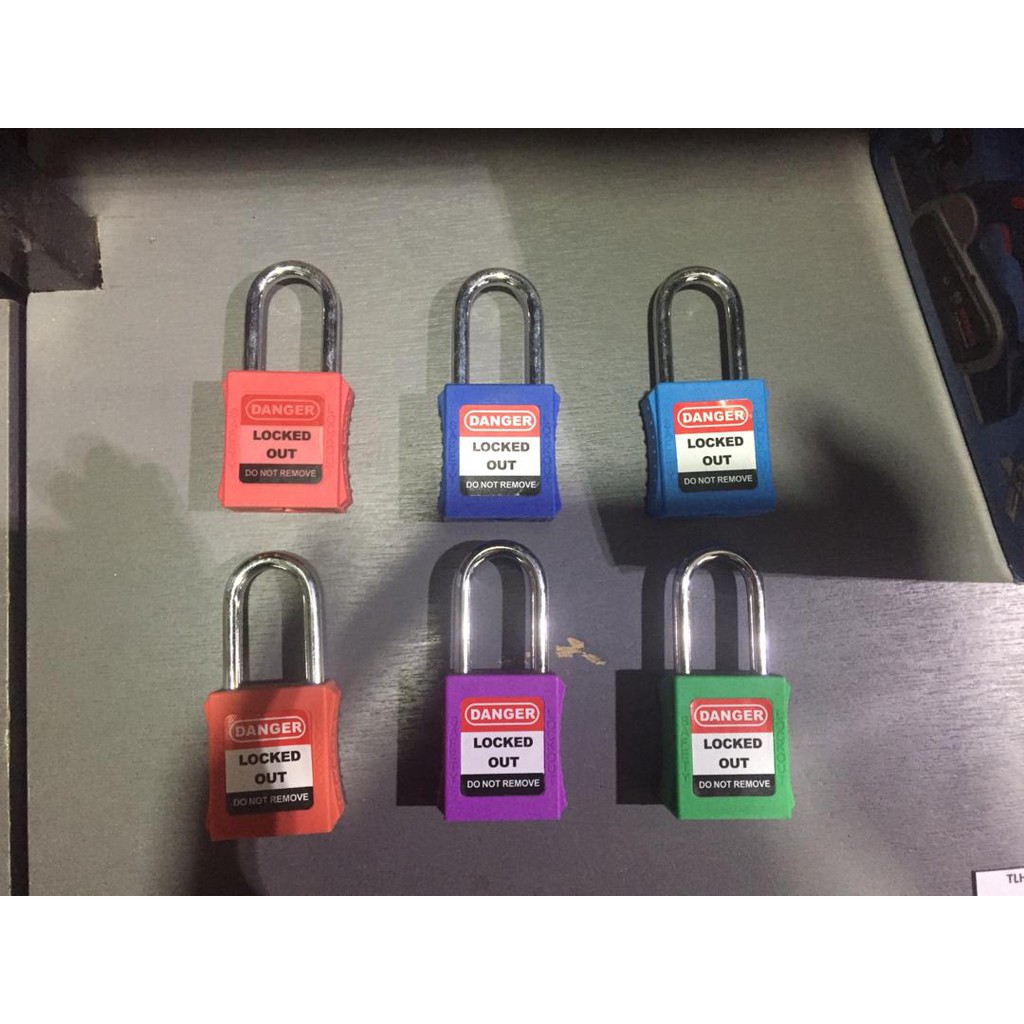Industrial Safety Padlock LOTO Isolation Lock 38mm (1 BOX) | Shopee ...
