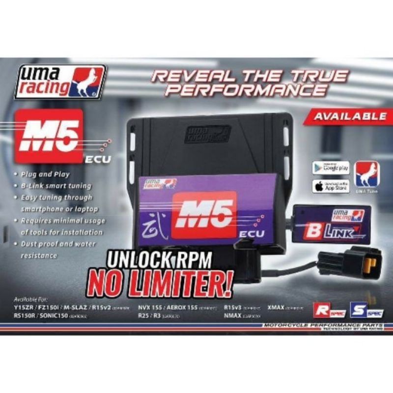 UMA RACING M5 ECU Y15 V1 V2 RS150 R15 V3 | Shopee Malaysia