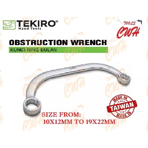 10-22MM TEKIRO / JONNESWAY TAIWAN OBSTRUCTION HALFMOON WRENCH BOTH ...
