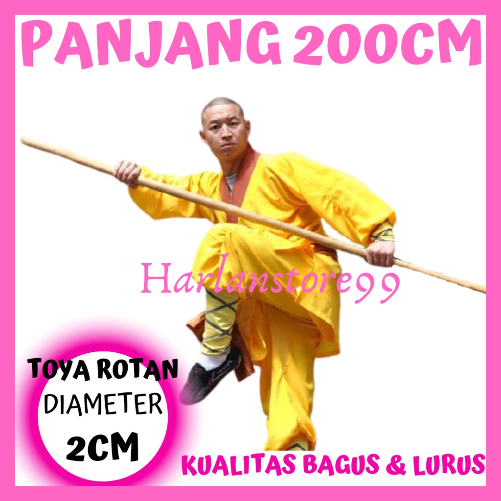 (RATTAN TISSUE DIAMETER 2CM) RATTAN TOYA - RATTAN STICK - PENCAK SILAT ...