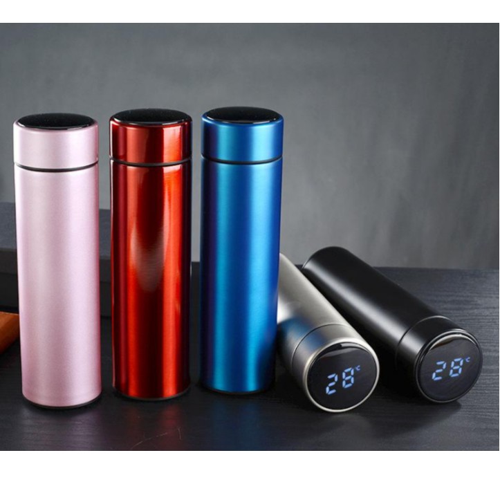 450ML SMART LED TEMPERATURE VACUUM FLASK 304 STAINLESS STEEL BOTTLE ...