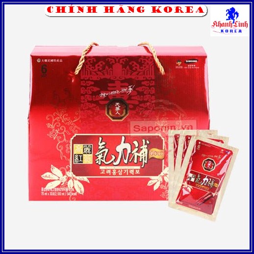 Genuine Korean Red Ginseng Water 6 Year Bio, Box of 30 packs | Shopee ...