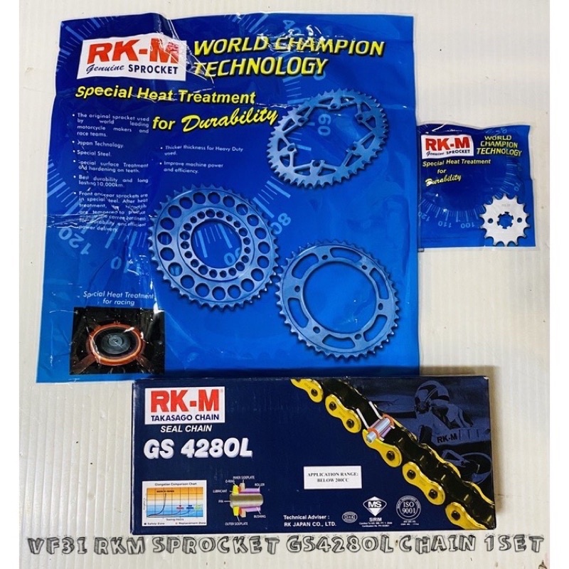 SYM 185 VF3I RKM SPROCKET SEAL CHAIN GS428OL O-RING SET/RKM SPROCKET ...