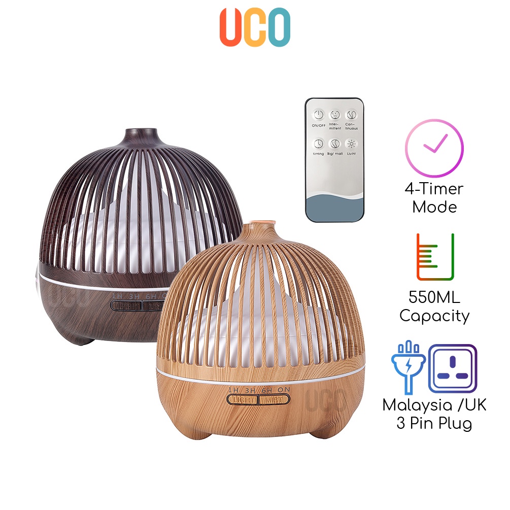 Air Diffuser 550ML Aroma Diffuser Bird Cage Humidifier Sphere Mist ...