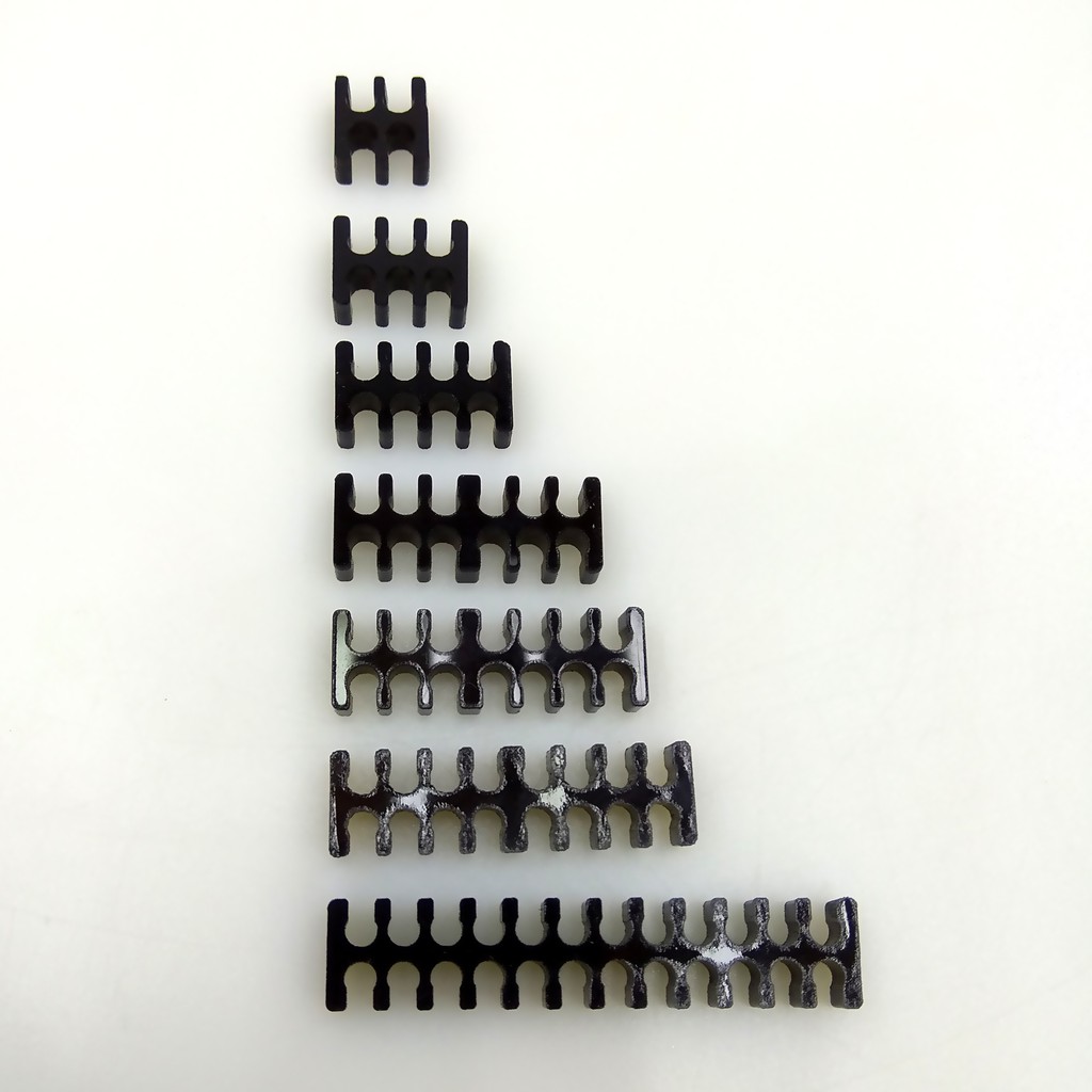 Black sleeved Cable Comb for modular power supply PSU like Thermaltake ...