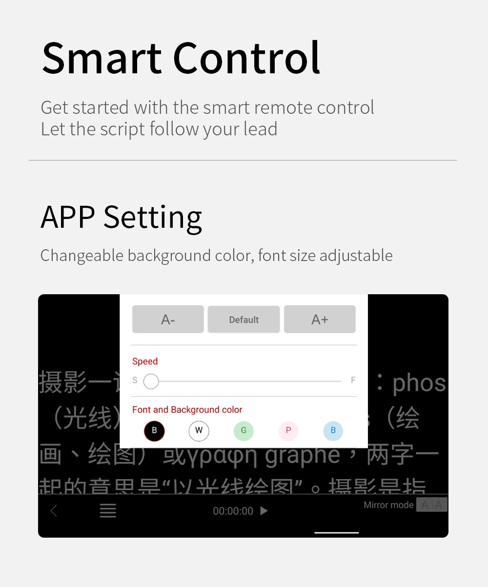Selens Teleprompter Universal Portable Prompter with Remote Control ...