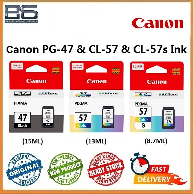 Canon PG-47 & CL-57 & CL-57s Ink Cartridge | Refill Black Color ink ...