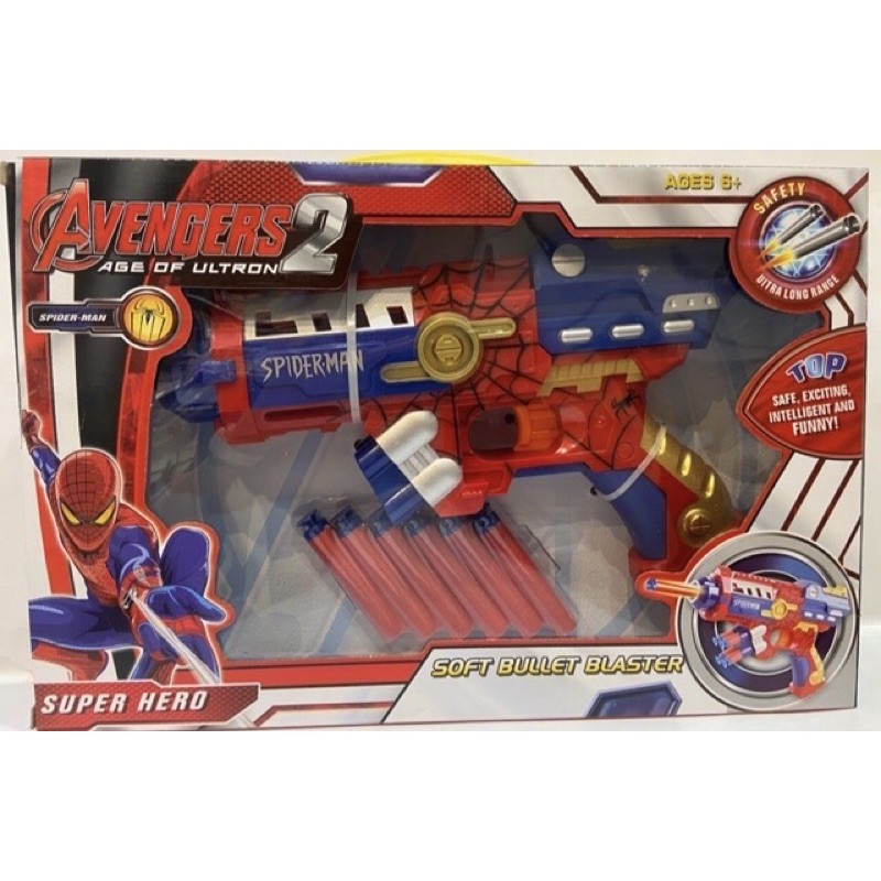 Spiderman Soft Bullet Toy Gun | Shopee Malaysia