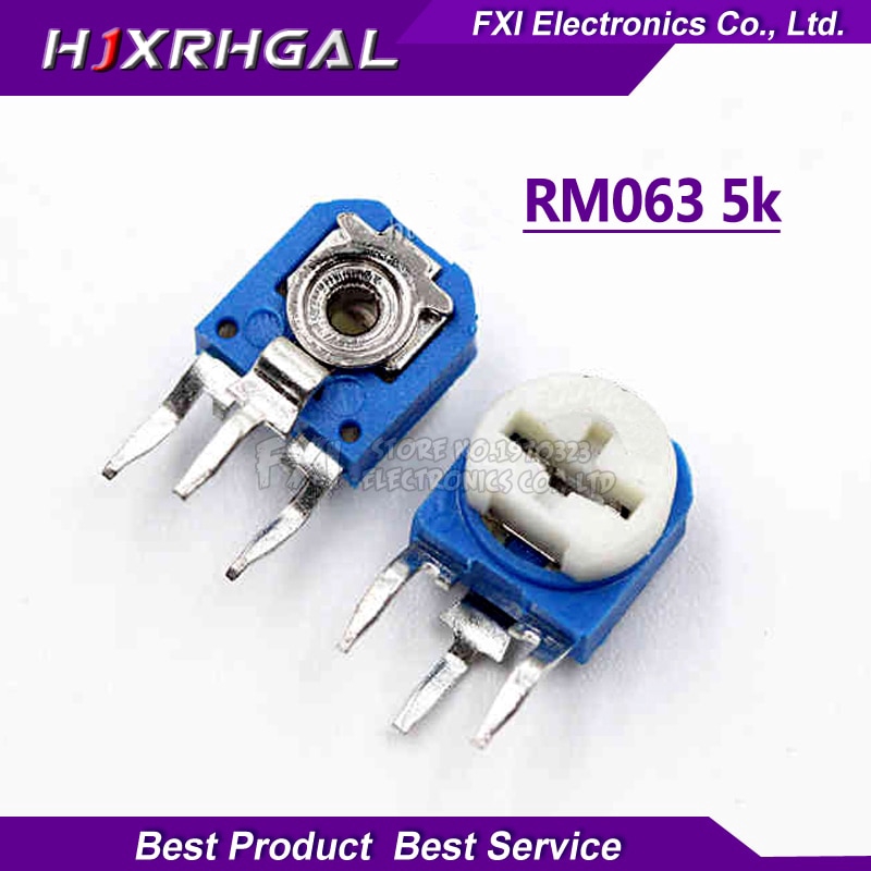 20pcs RM063 5k ohm blue and white can be adjusted resistance ...