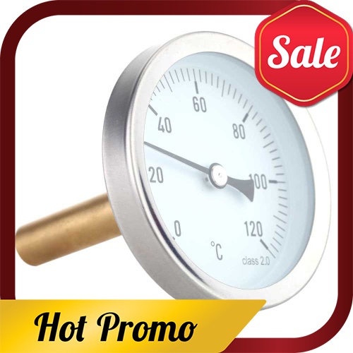 Best Seller 63mm Horizontal Dial Thermometer Aluminum Temperature Gauge ...