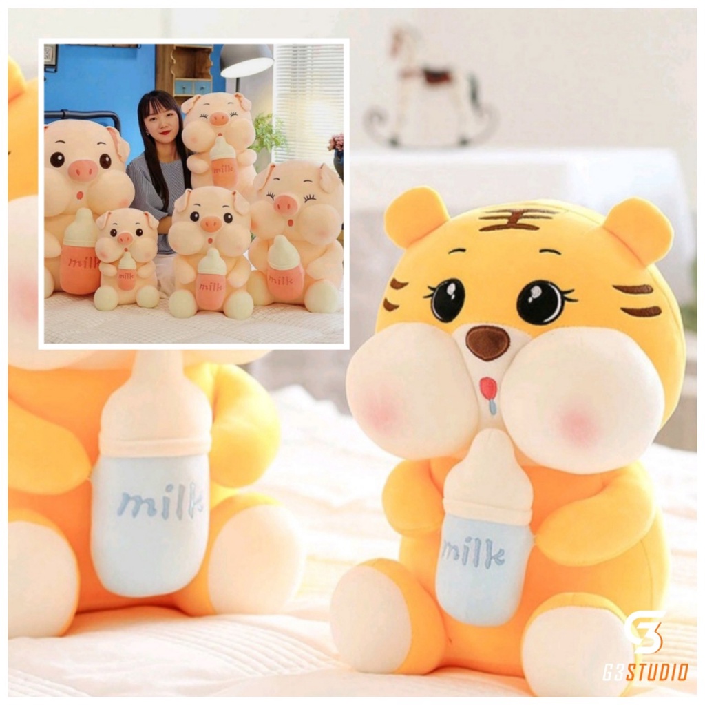 Teddy Bears Hugging Bottles, Teddy Pigs Hugging Bottles, Tigers Hugging ...