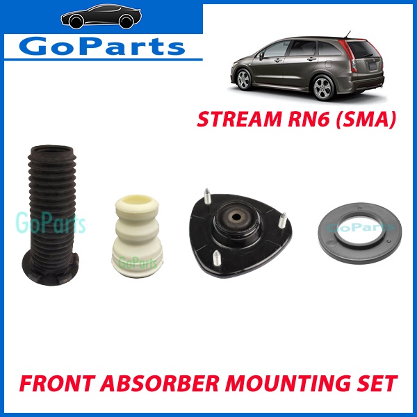 HONDA STREAM RN6 SMA FRONT ABSORBER MOUNTING + COVER + DAMPER BUSH ...