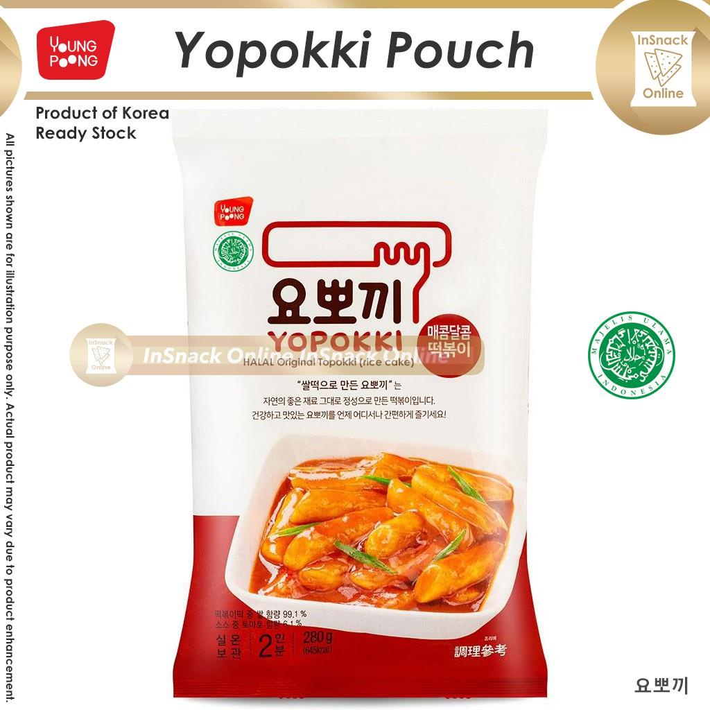 📯🇠🊻Korea Young Poong Yopokki Pack Rice Cake Original Topoki Toppoki ...