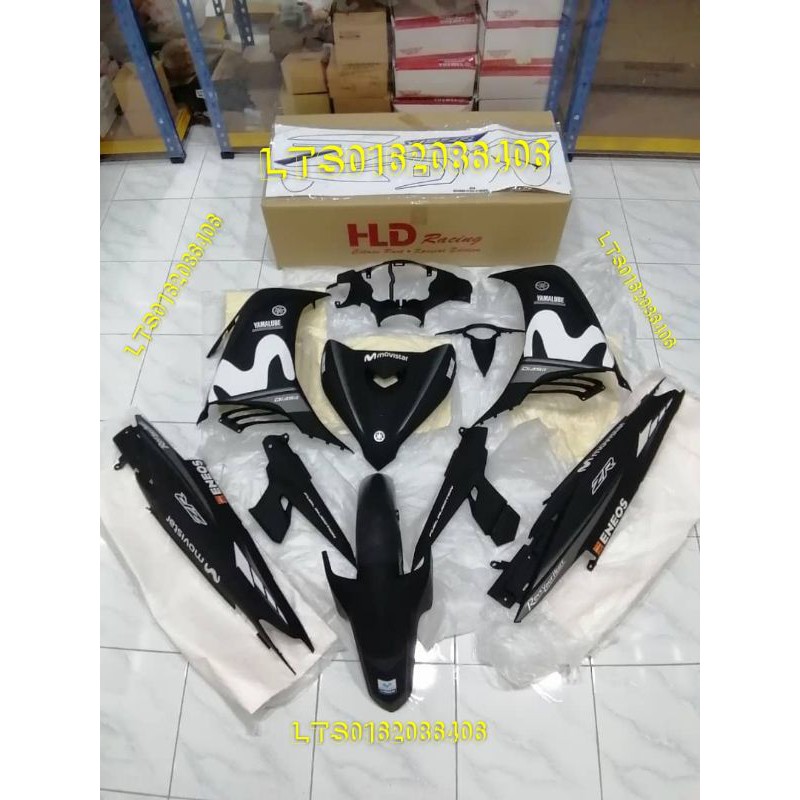 LC135 V2 Body Set HLD Racing Movistar MattBlack YAMAHA | Shopee Malaysia