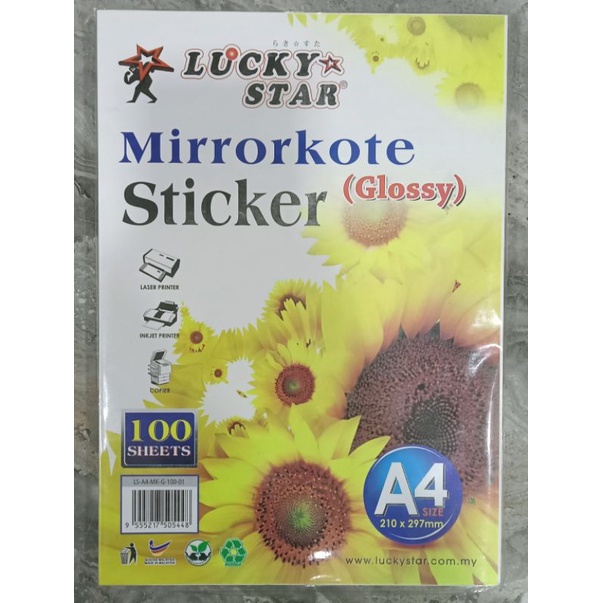 LUCKY STAR MIRRORKOTE STICKER (GLOSSY) | Shopee Malaysia