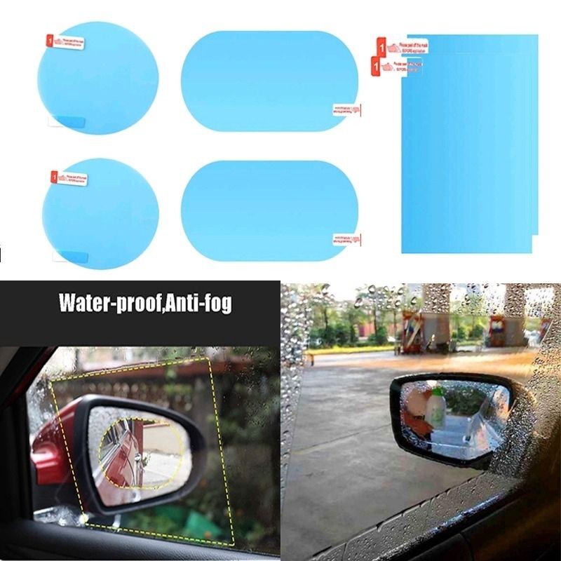 2pcs Car Side Rear View Mirror Glass Film Sticker Anti Fog | Anti Glare ...