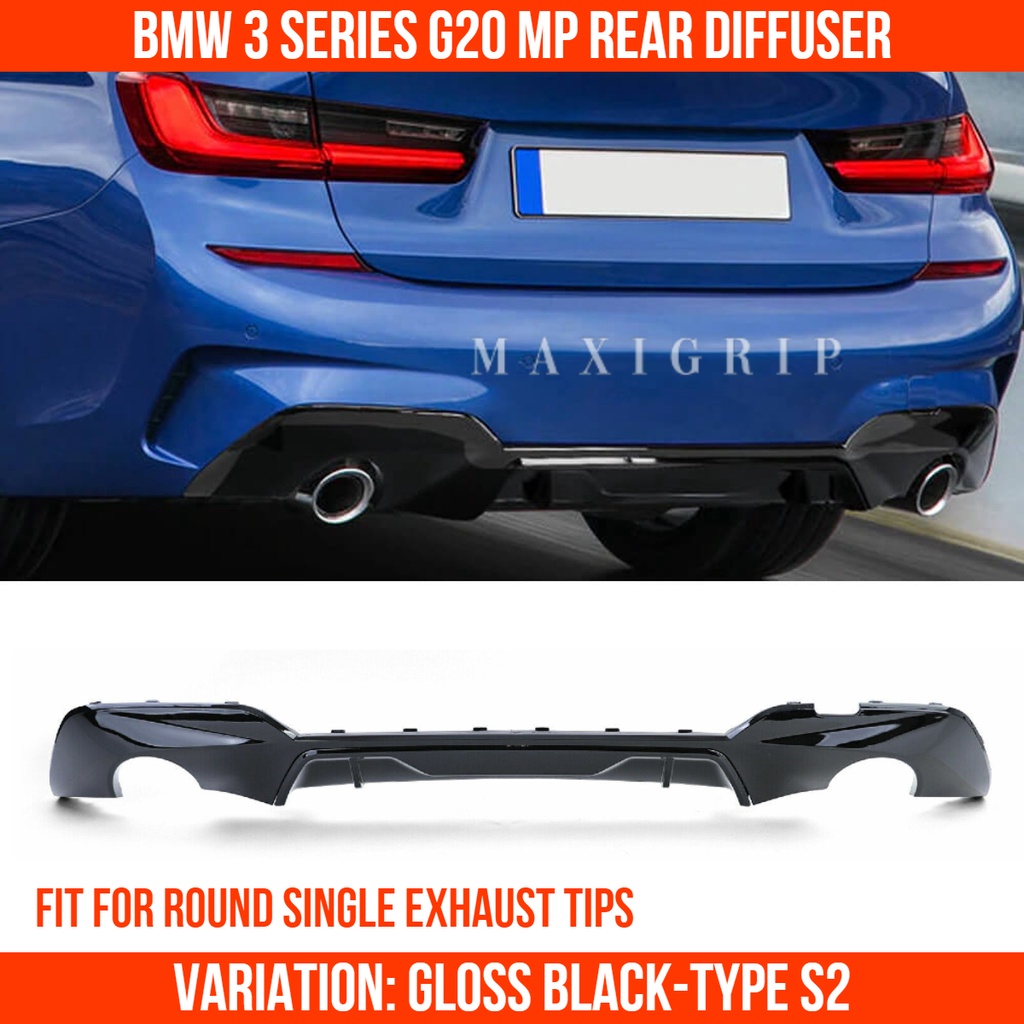 BMW 3 series G20 Rear diffuser Competition diffuser lip M performance ...