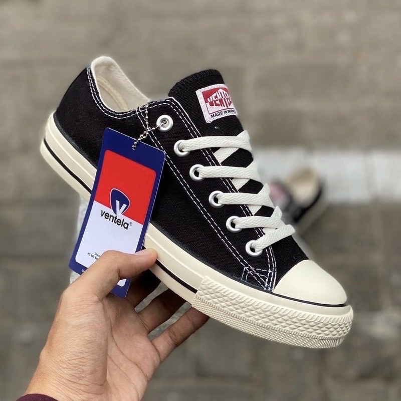 Vantel Ethnic Low Black Natural Original Shoes Vantela 70s Ethnic Black ...