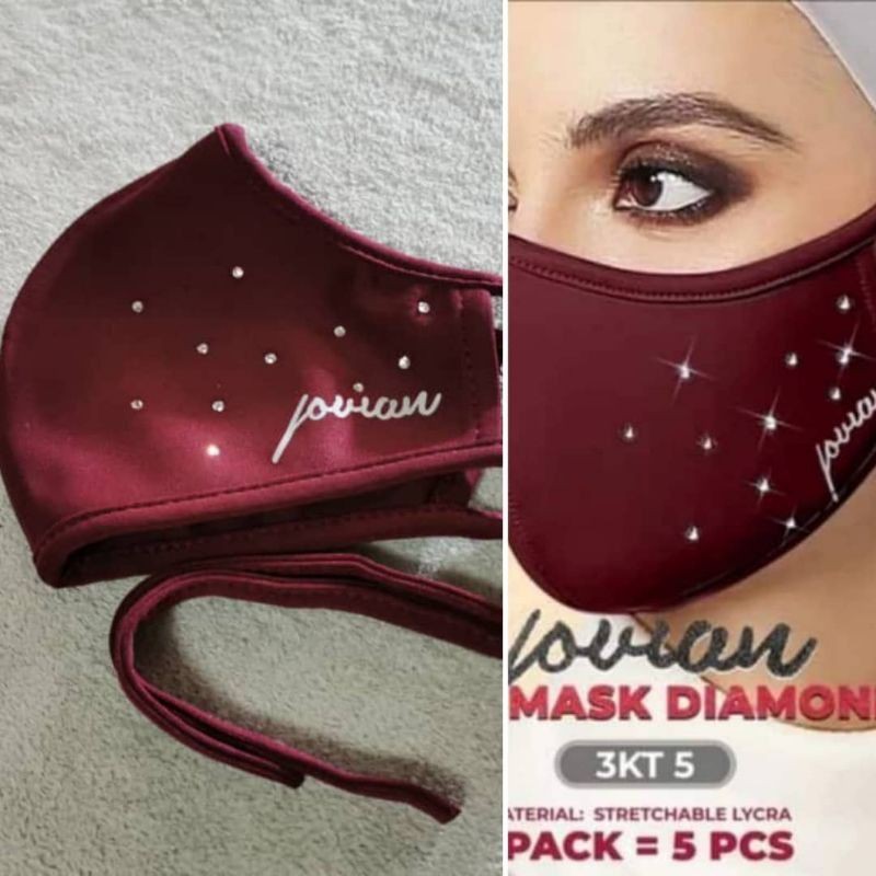mask muka kain diamond cantik | Shopee Malaysia