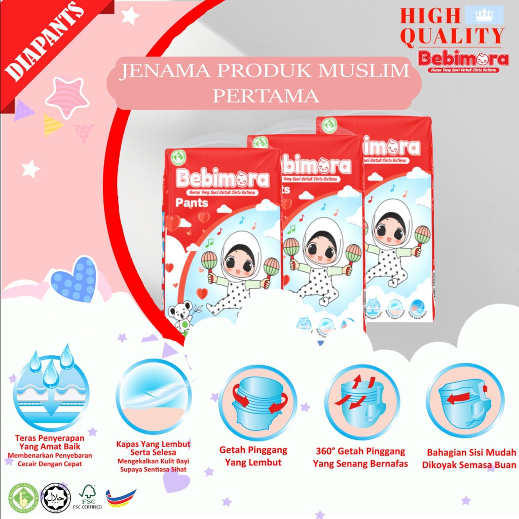 BEBIMORA Disposable Diapants (BMF) | Shopee Malaysia