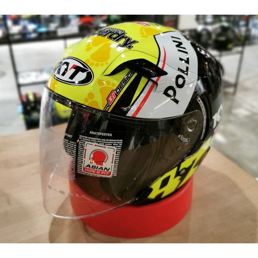 KYT VENOM Luca Marconi #87 (Open face with double visor helmet) SUPERDRY | Shopee Malaysia