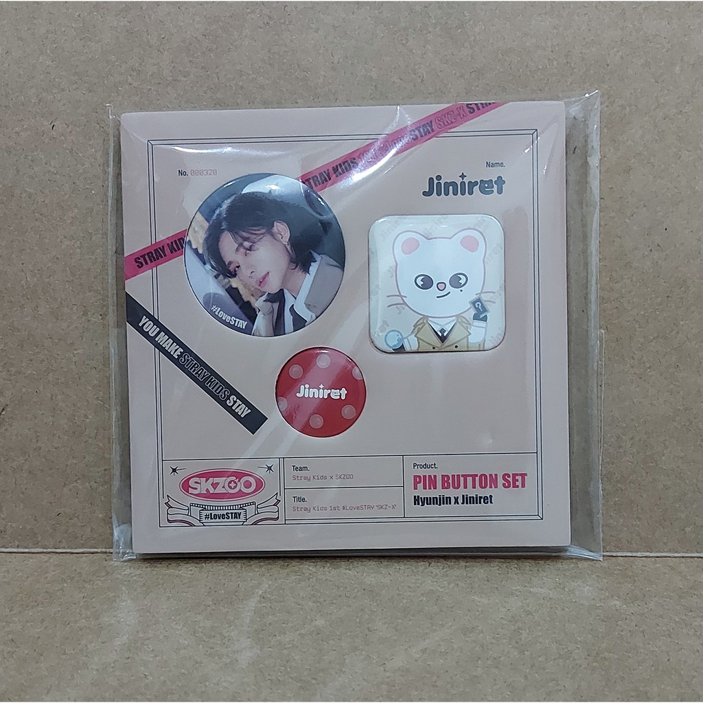 STRAY KIDS SKZ-X SKZOO SKZ X PIN BUTTON Set HYUNJIN | Shopee Malaysia