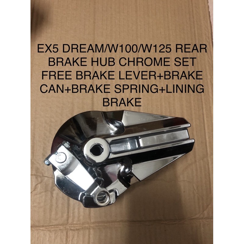 Honda Ex5 dream Combo Hub spoket Chrome+front hub panel Chrome+rear hub ...