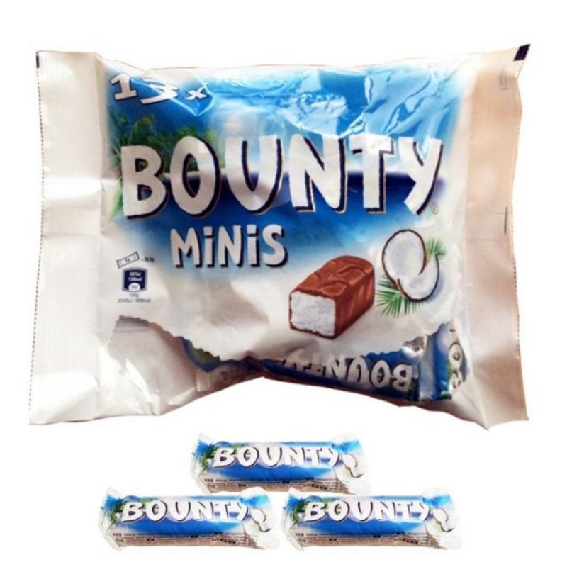 Chocolate BOUNTY Minis Bag 333g Coklat (11pcs) (can mix with twix ...