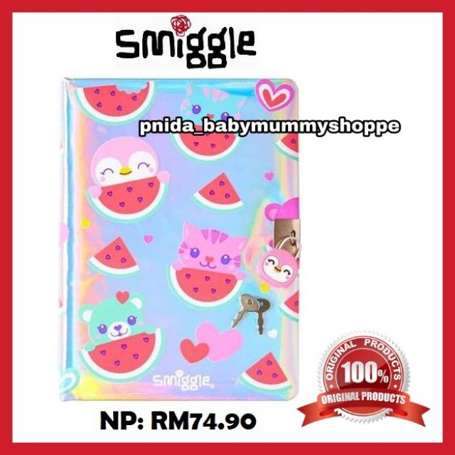 ORIGINAL SMIGGLE A5 SCENTED LOCKABLE NOTEBOOK | Shopee Malaysia