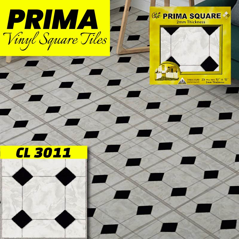 PER BOX Vinyl Sticker Prima 2mm Lantai Vinyl 25pcs/25sqft SELFADHESIVE ...