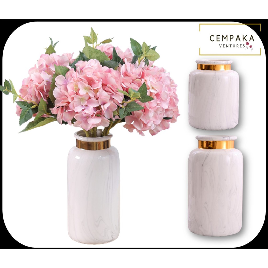 Tilly Ceramic Nordic White Vase Home Decoration Hari Raya 2025 Pasu ...